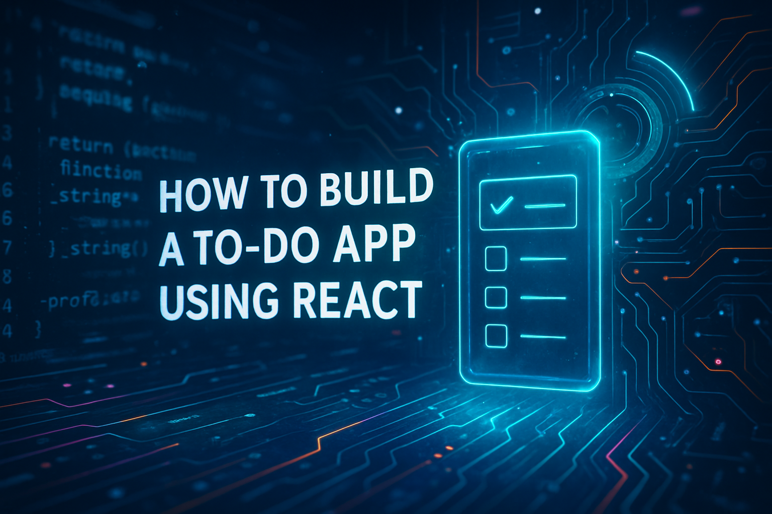 How to Build a To-Do App Using React - Pichai